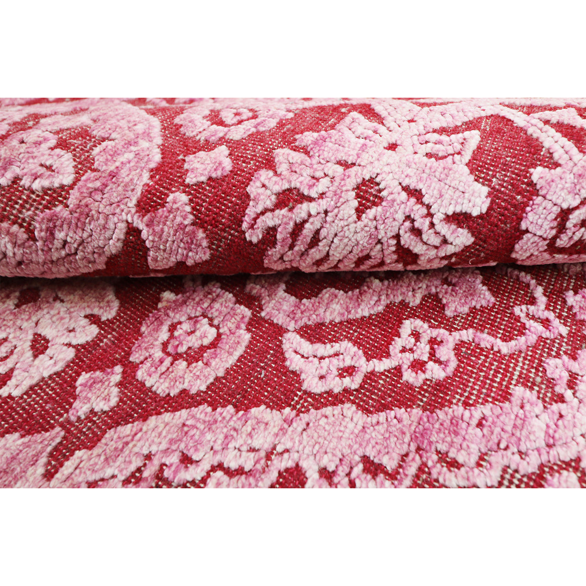 Handcrafted Luxury Red And Pink Area Rug – Rugs Off The Rack