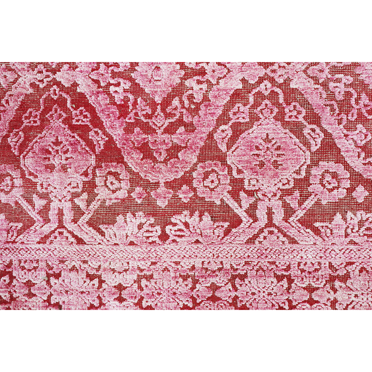Handcrafted Luxury Red And Pink Area Rug – Rugs Off The Rack